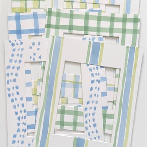 Mat for 11x14” Frame, 7x9” Opening- Hand Painted Mats, Multi Options - Etsy