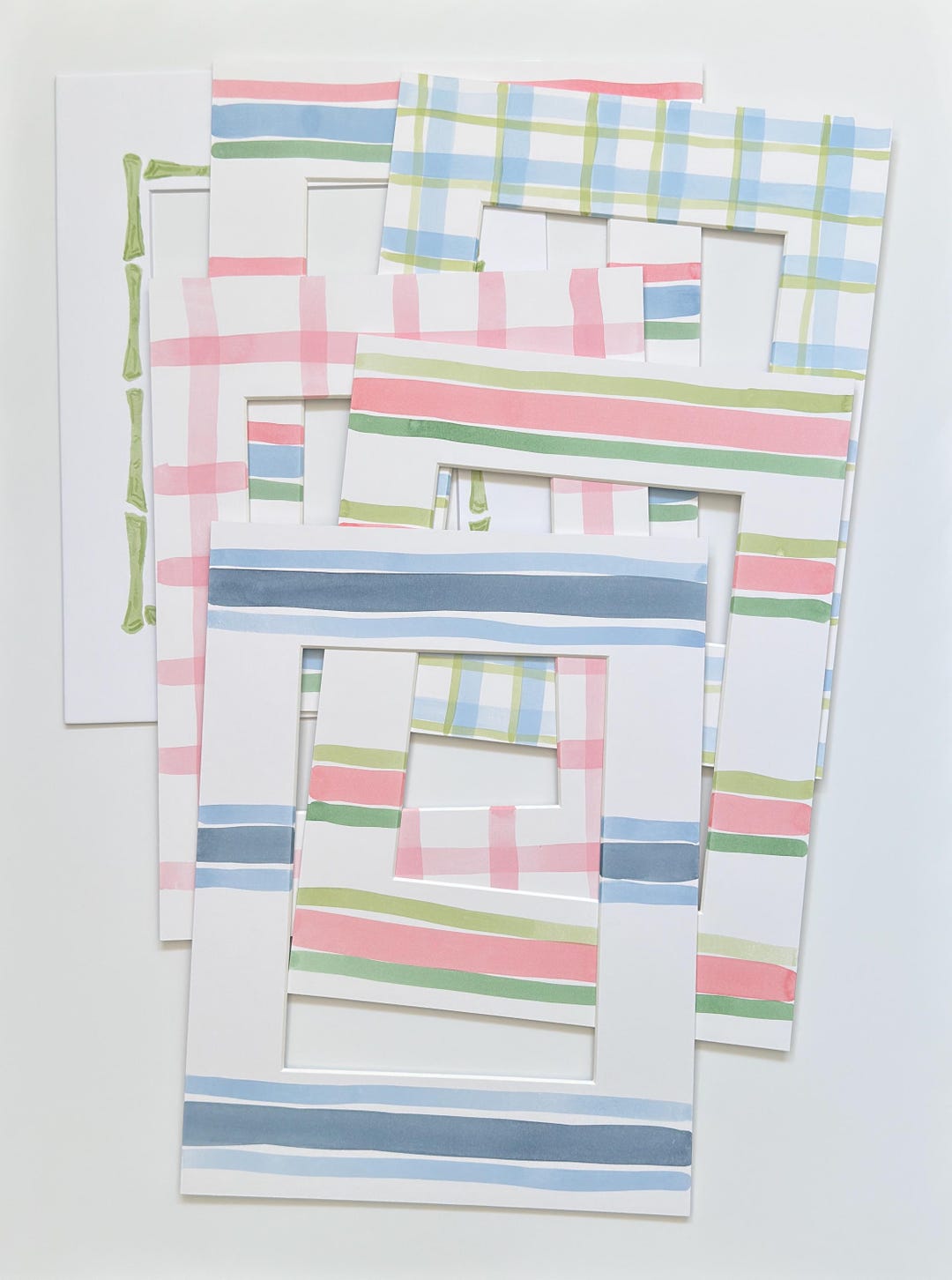 Mat for 9x12” Frame, 6x8” Opening- Hand Painted, Multi Options - Etsy