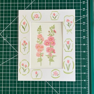 Botanical Crest Mats (multi Options) Hand Painted Floral Design - Etsy