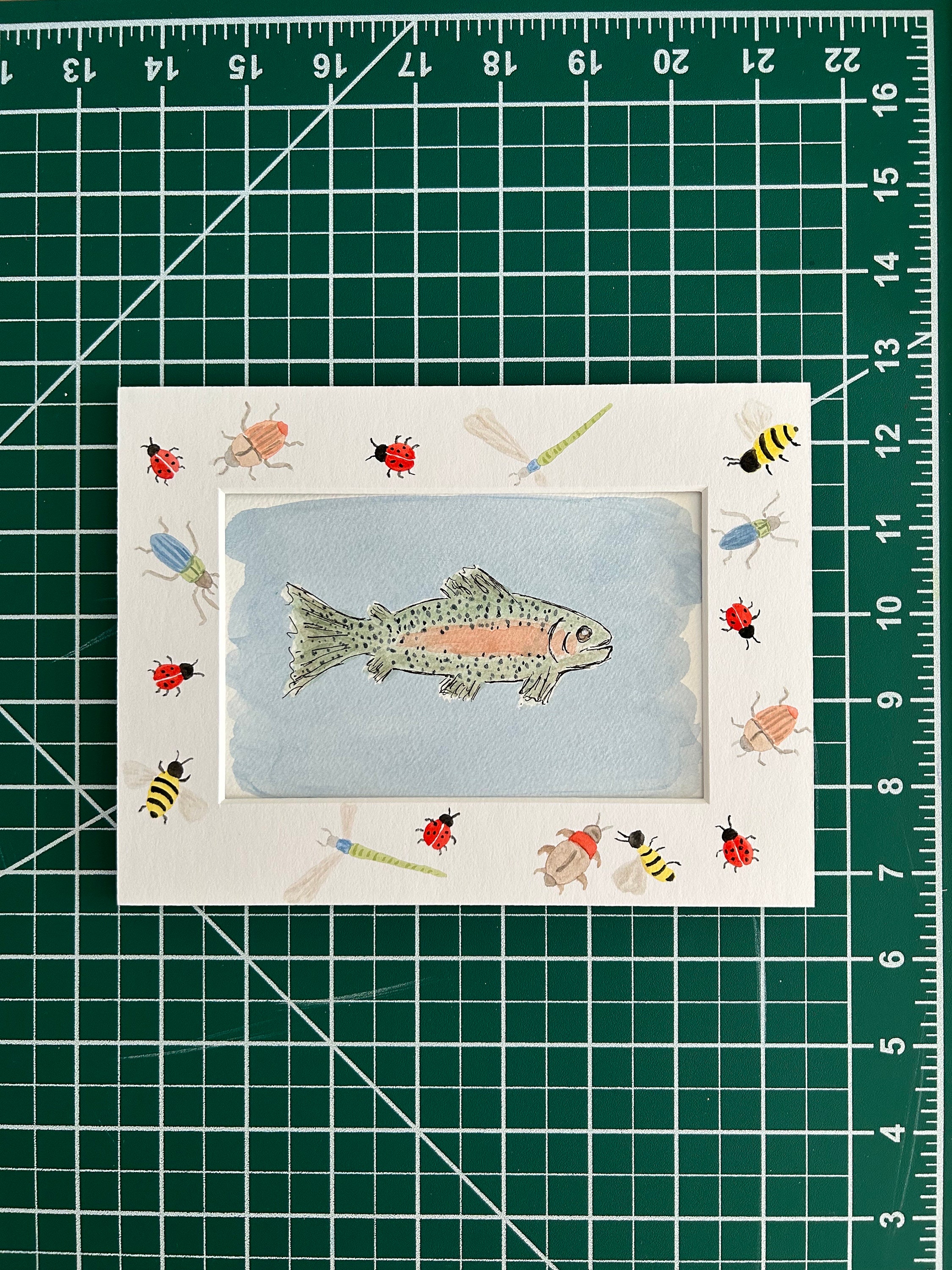 Critter Mats multi Sizes Hand Painted in Bugs & Bees - Etsy