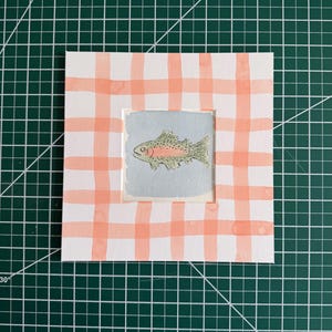 Mat for 8x8 Frame, 4x4 Opening Hand Painted, Multi Options - Etsy