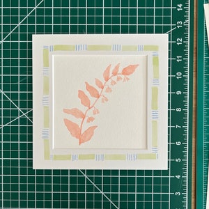 Mat for 8x8 Frame, 6x6 Opening Hand Painted, Multi Options - Etsy