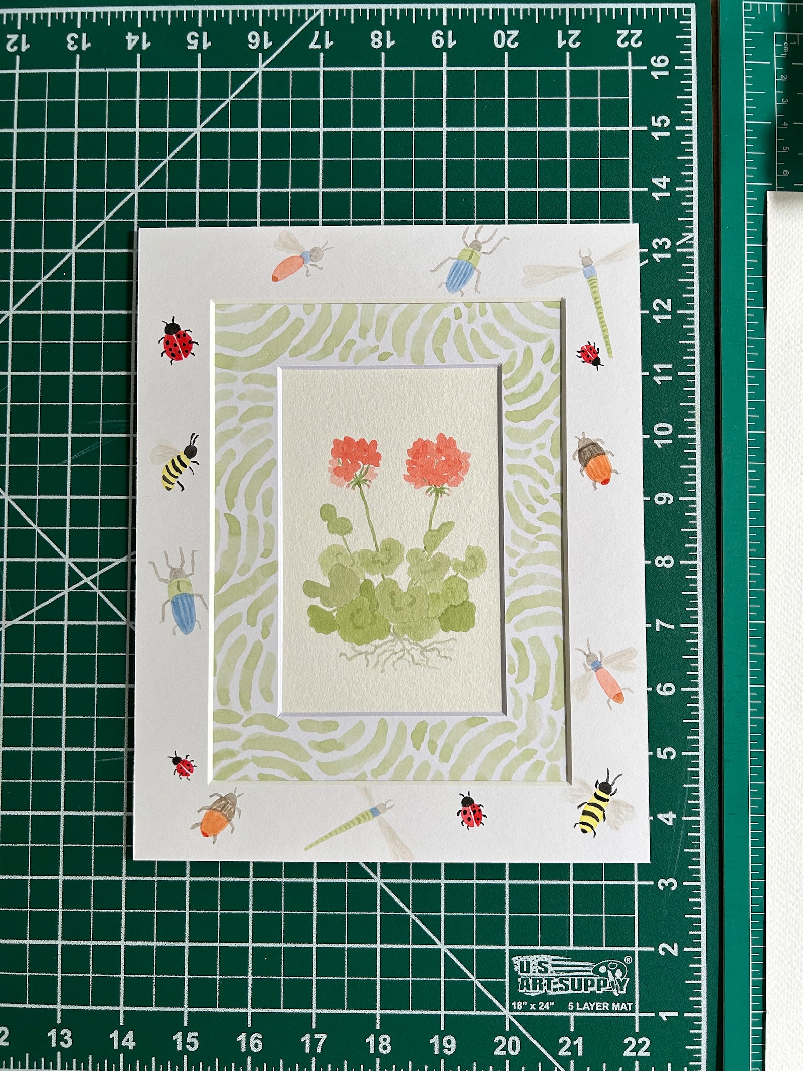 Critter Mats multi Sizes Hand Painted in Bugs & Bees - Etsy