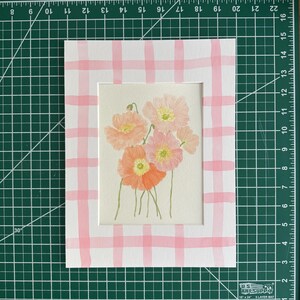 Mat for 9x12” Frame, 6x8” Opening- Hand Painted, Multi Options - Etsy