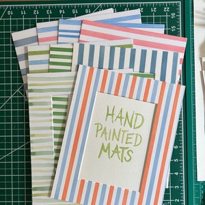 Mat for 8x10 Frame, 5x7 Opening Hand Painted, Multi Options - Etsy