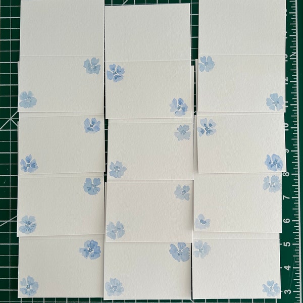 Blue Place Cards - Etsy