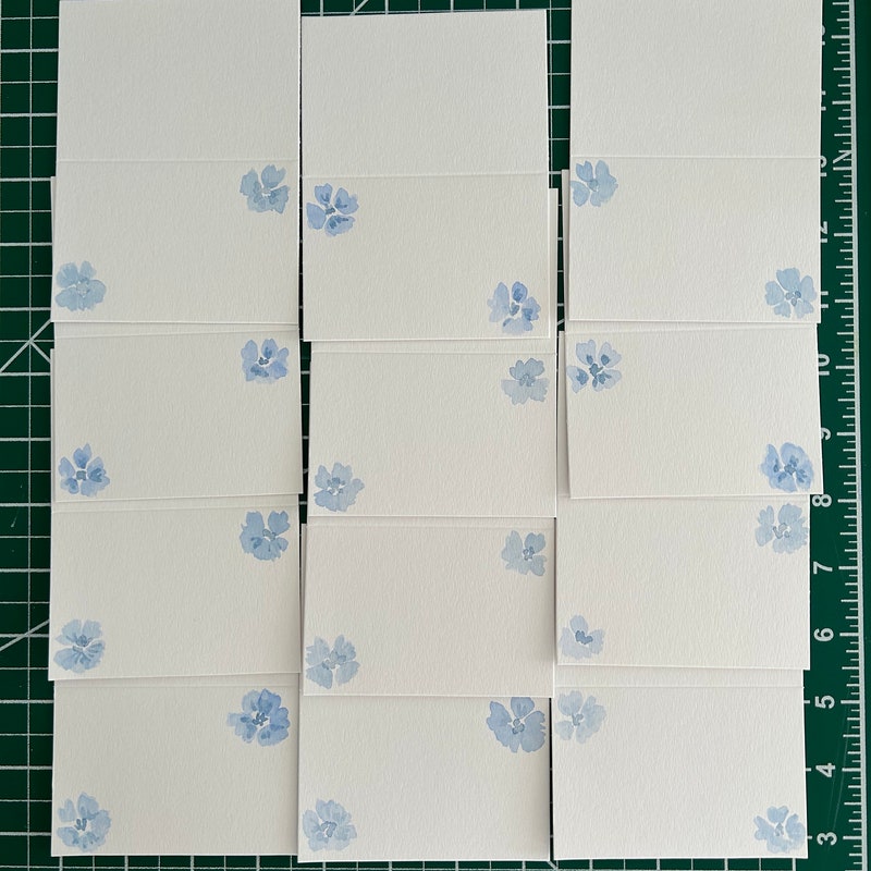 Watercolor Name Card - Etsy