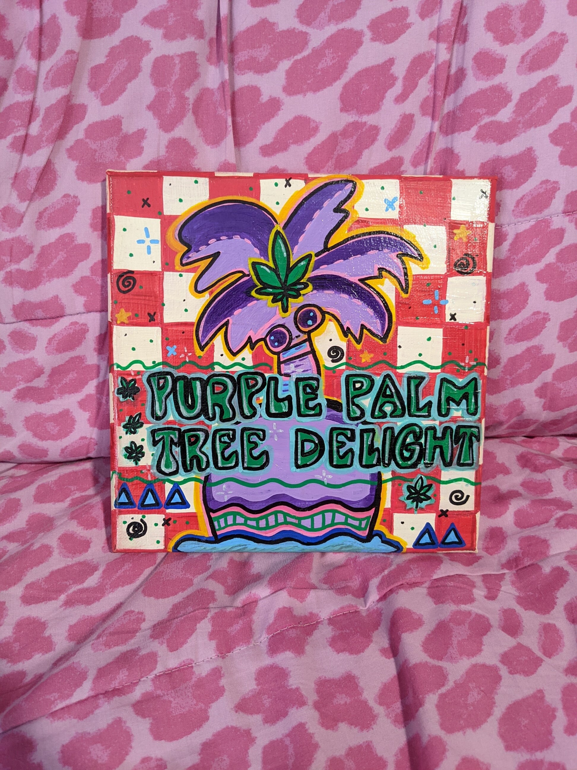 Purple Palm Tree Delight Stranger Things Inspired Original - Etsy