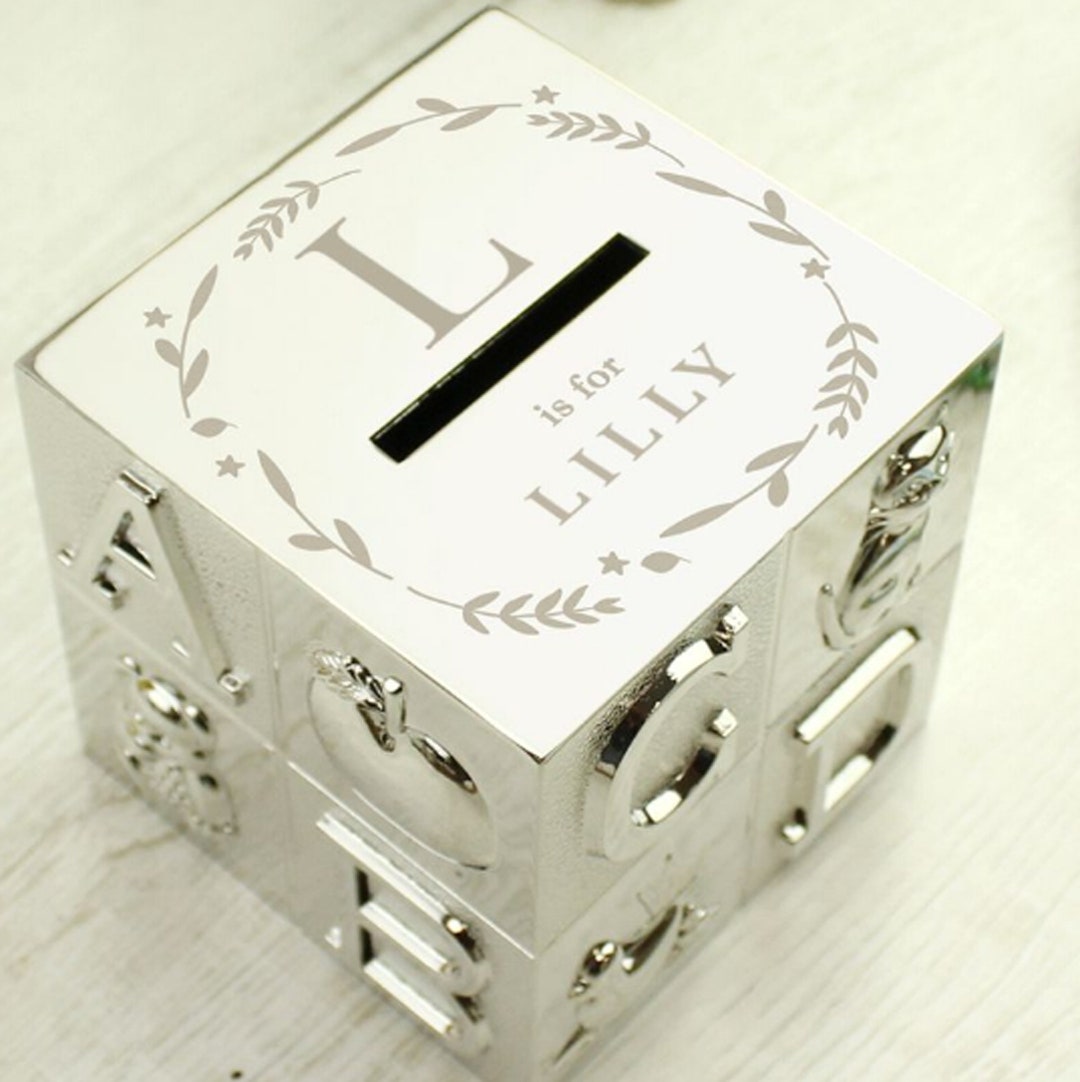 Naming Day Ceremony Personalised Gift ABC Money Box Personalised With ...