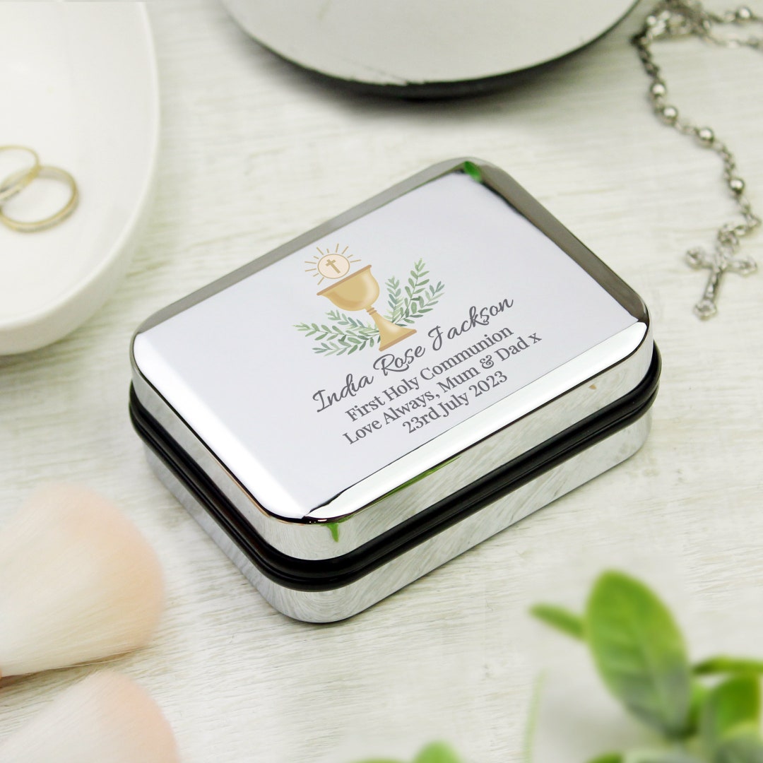 First Holy Communion Personalised Gift Trinket Storage Box Keepsake - Etsy