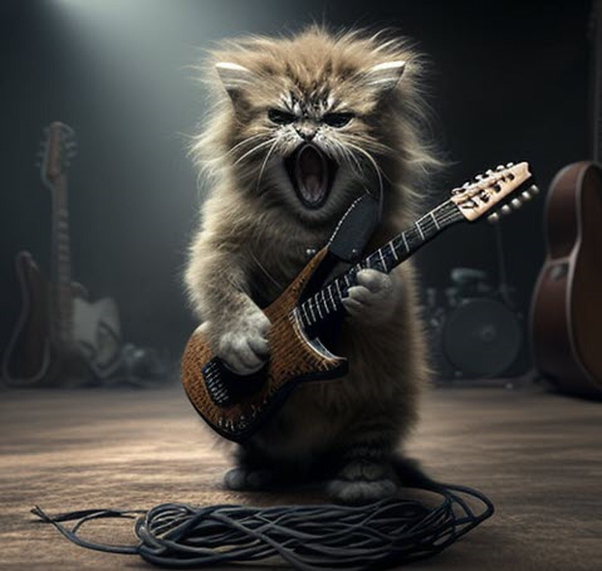 Kittens Playing Guitar