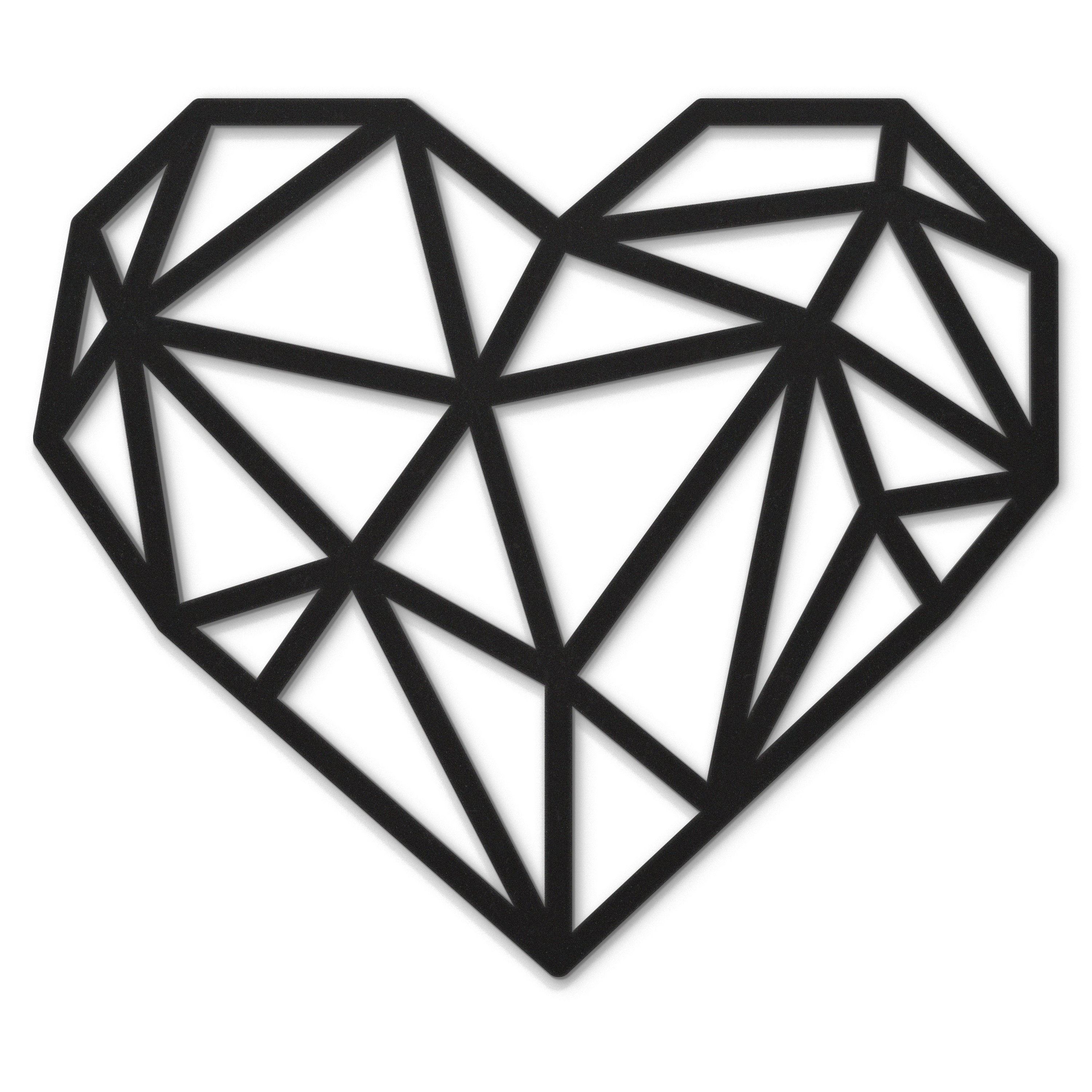 Geometric Heart - Etsy