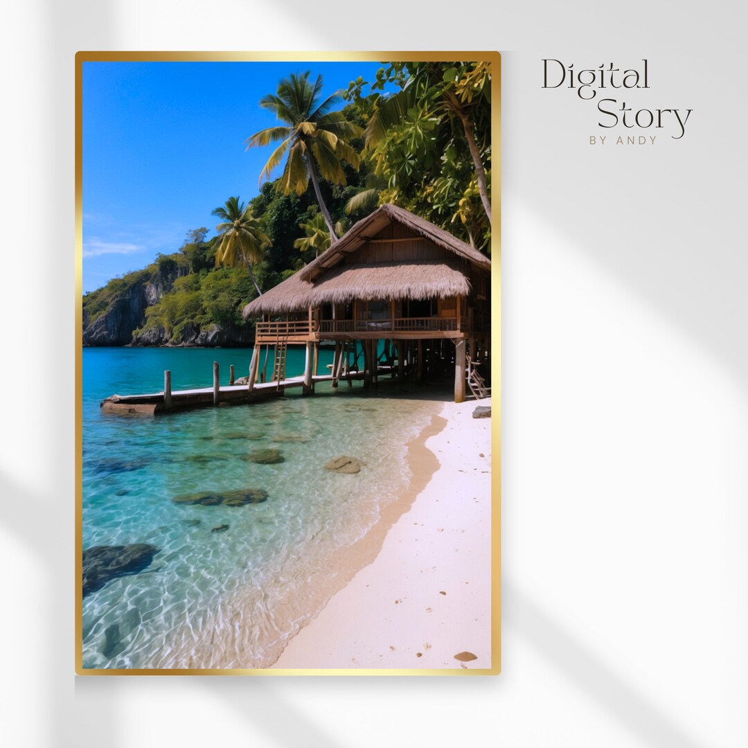 Philippines Traditional Exotic Shack on the Beach - Etsy