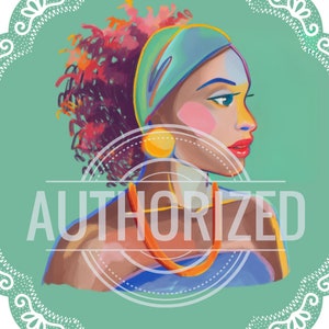 Poster Profile of the Woman - Etsy