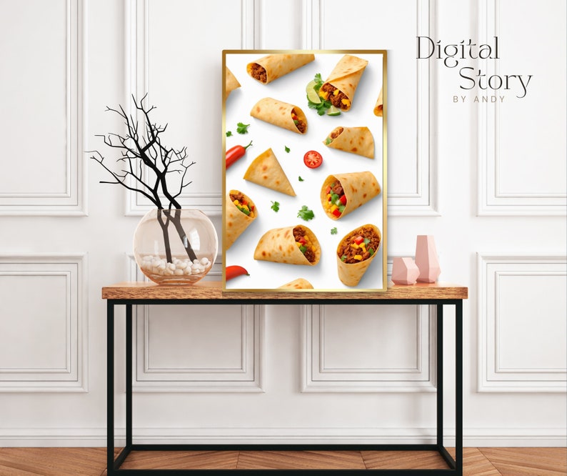 Fried Burritos Poster - Etsy