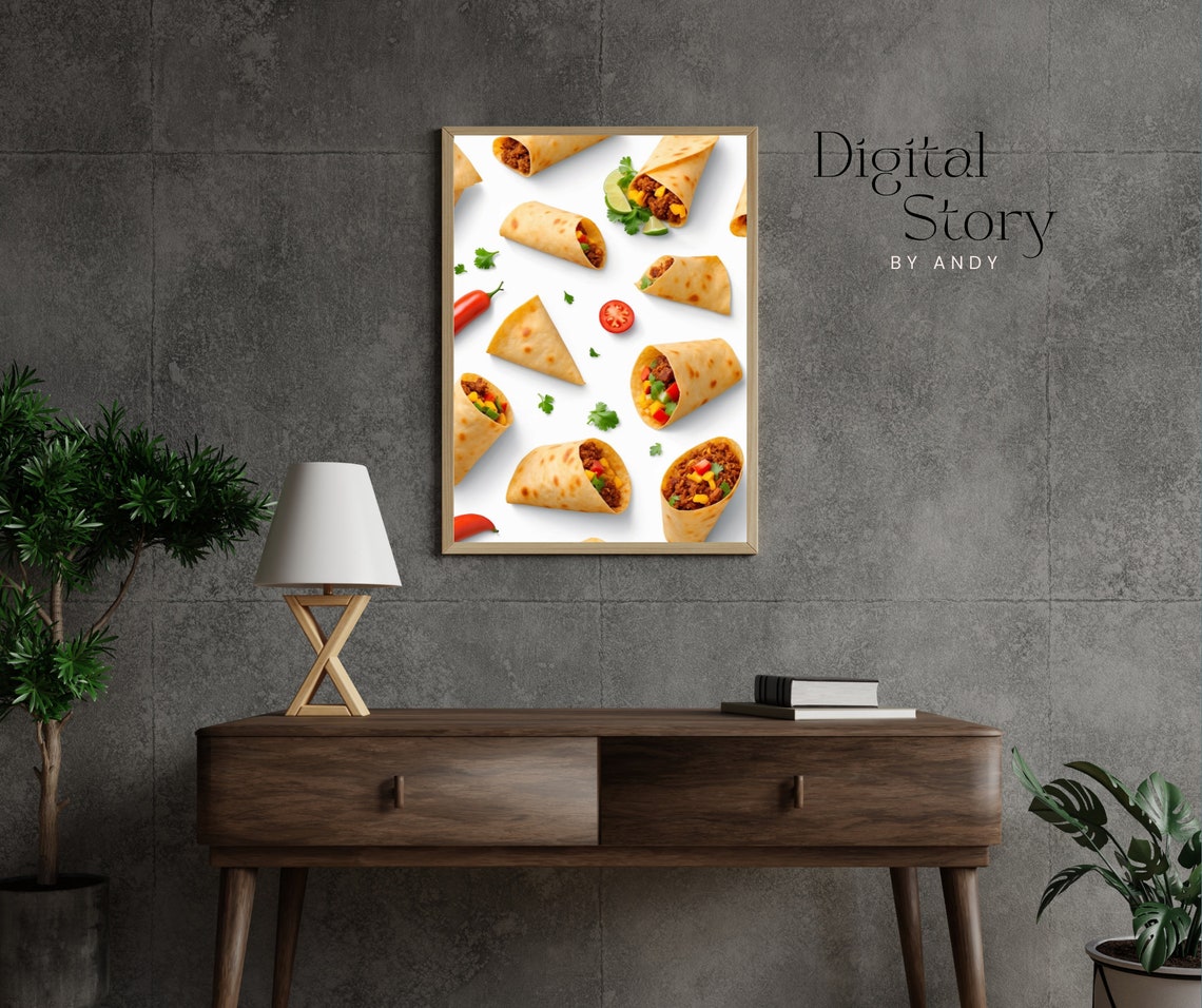 Fried Burritos Poster - Etsy