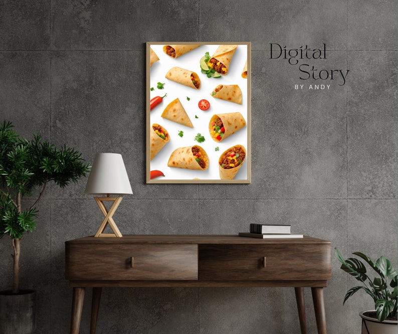 Fried Burritos Poster - Etsy
