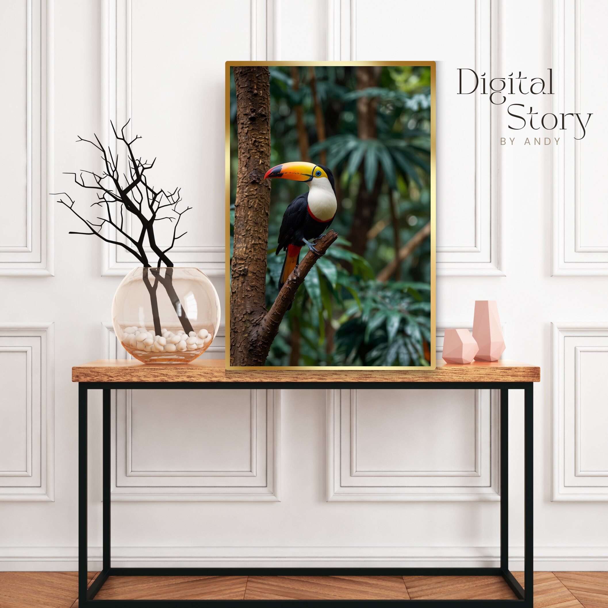 Toucan in the Rainforest - Etsy