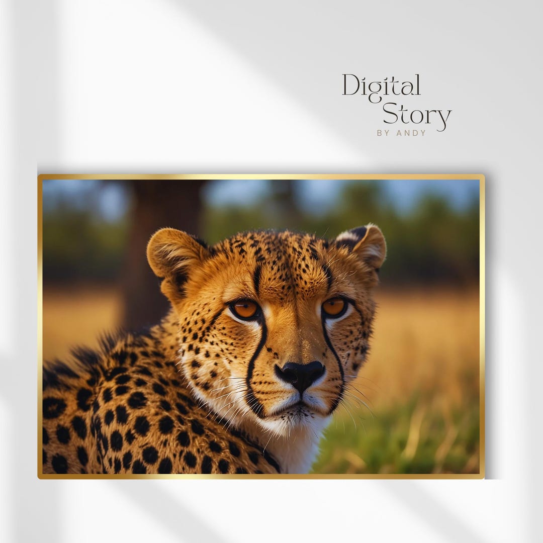 Cheetah Vertical - Etsy