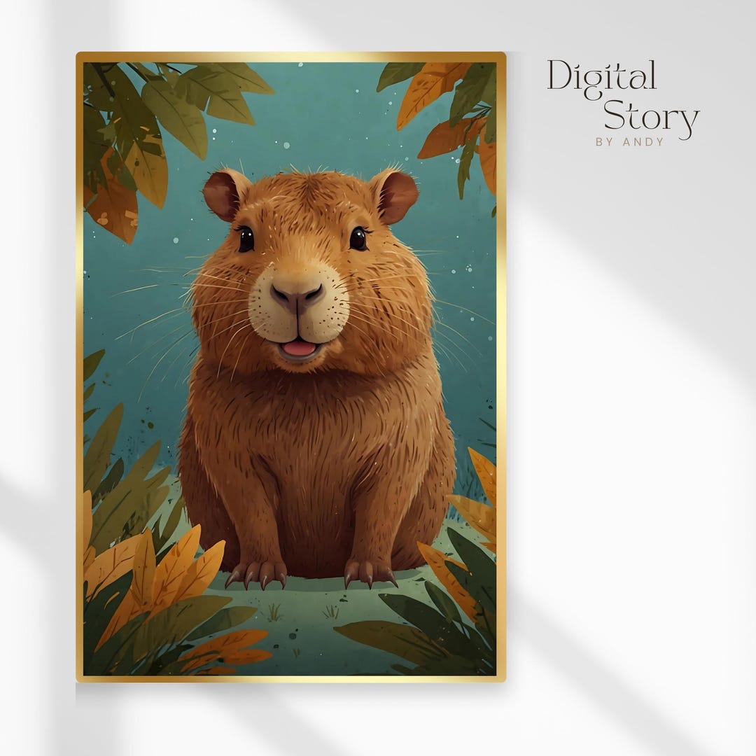 Capybara Poster - Etsy