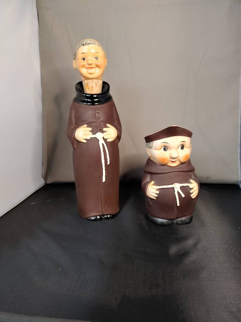 Vintage Goebel Frair Tuck Monk Decanter and Goebel Frair Tuck Monk ...