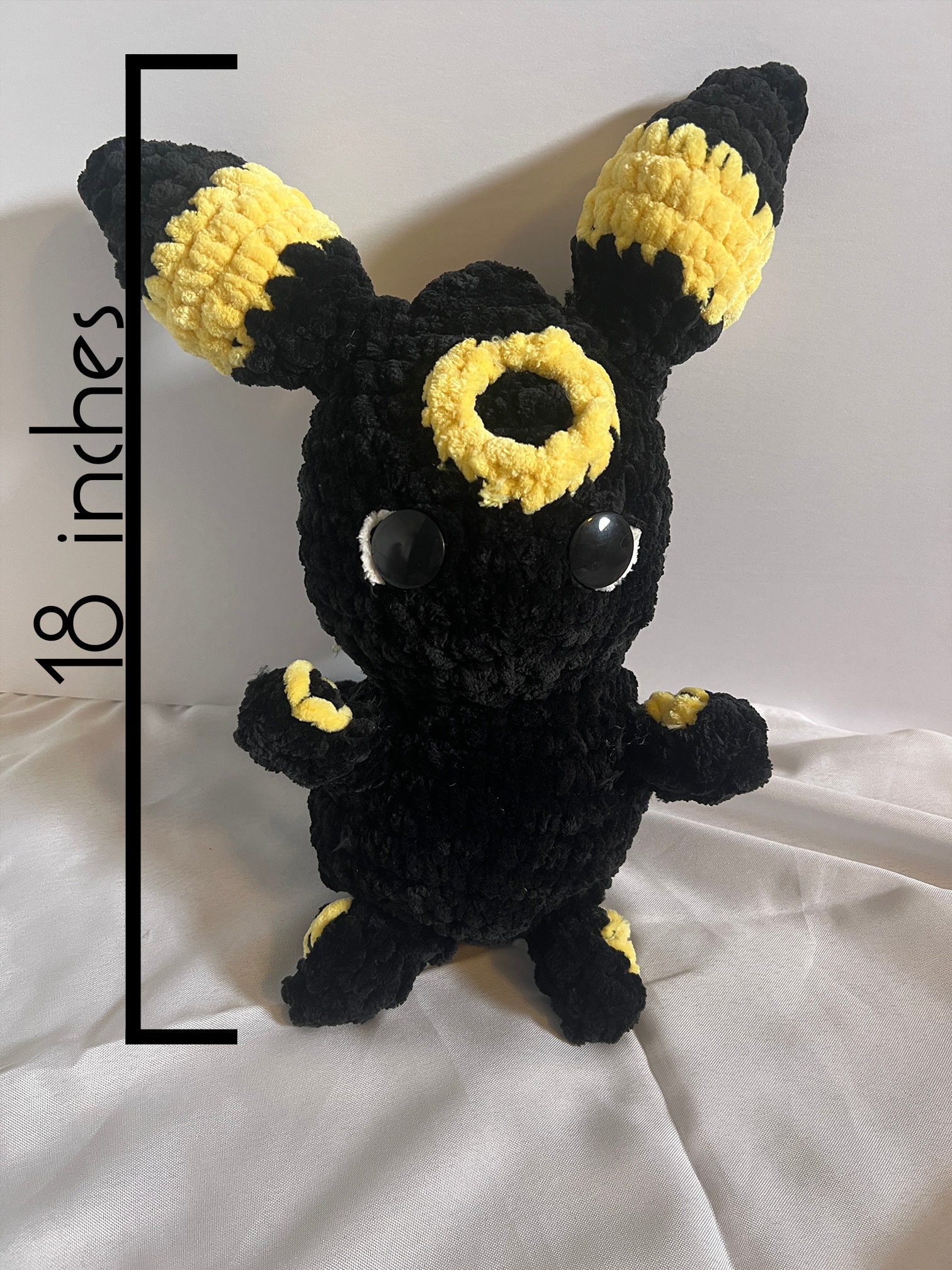 Handmade Umbreon Jumbo Ultra Soft Pokemon Chibi Plush - Etsy