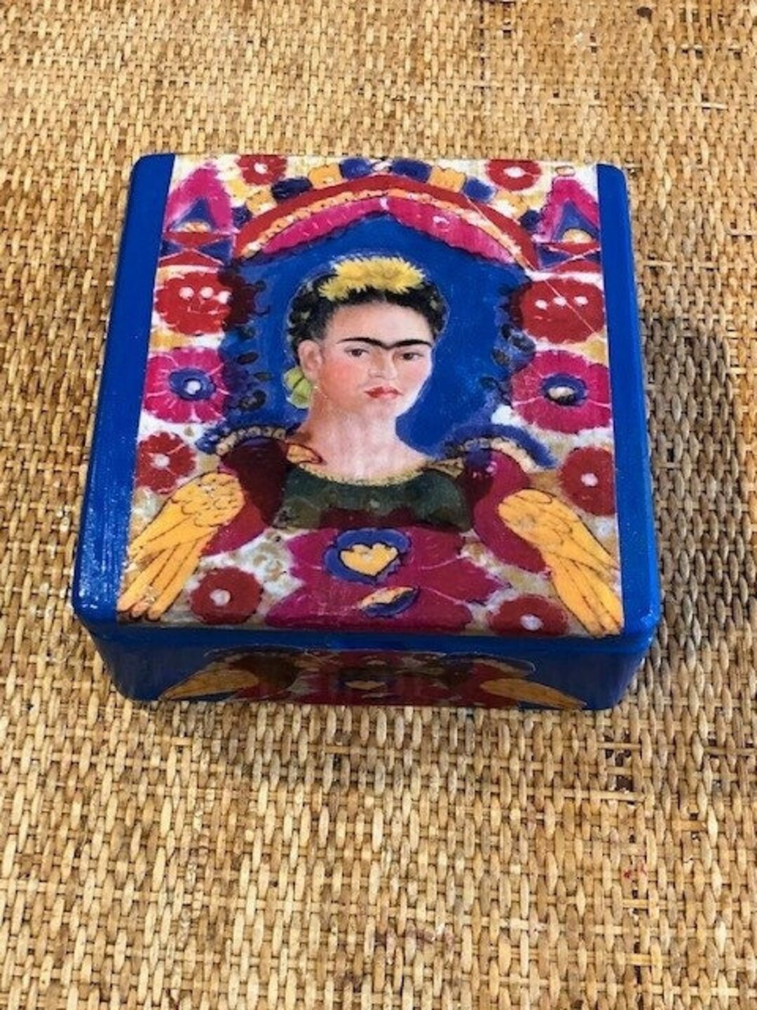 Frida Kahlo "the Frame" Decoupage Cigar Box – Hand-crafted Keepsake - Etsy