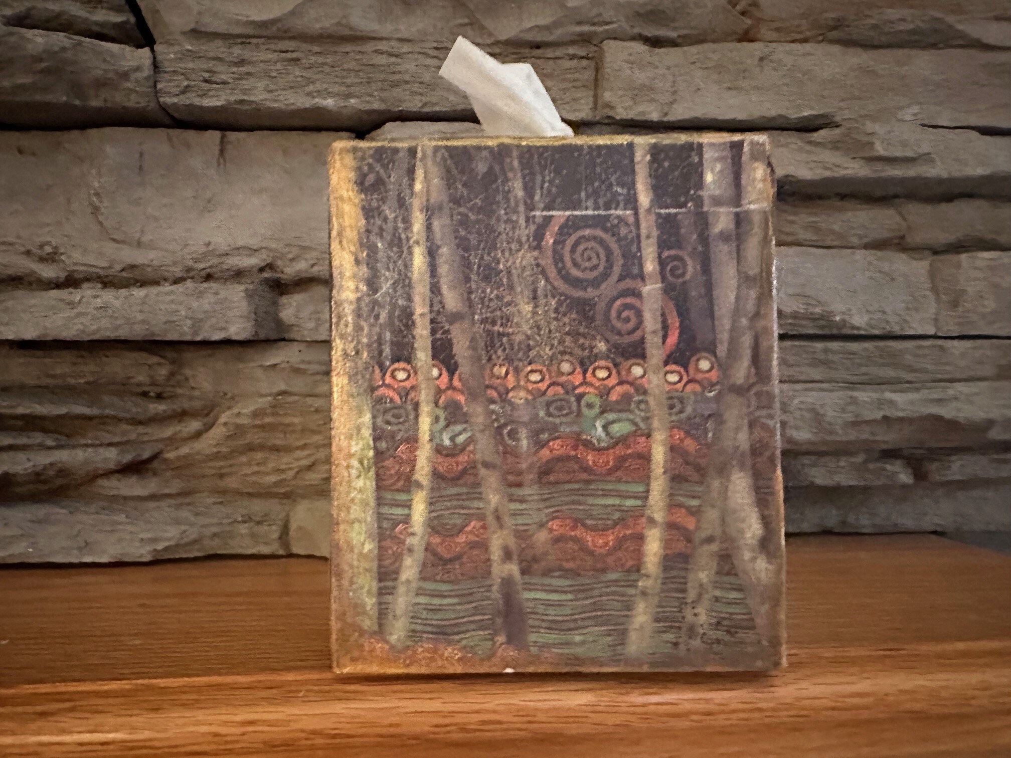 Upcycle Tissue Box Cover Theme Gustav Klimts the Kiss, & woman in Gold ...