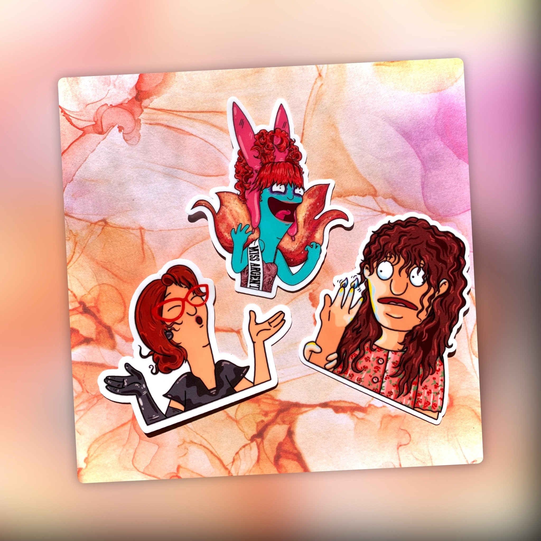 Beetlejuice Stickers - Bobs Burgers Inspired Stickers - Etsy
