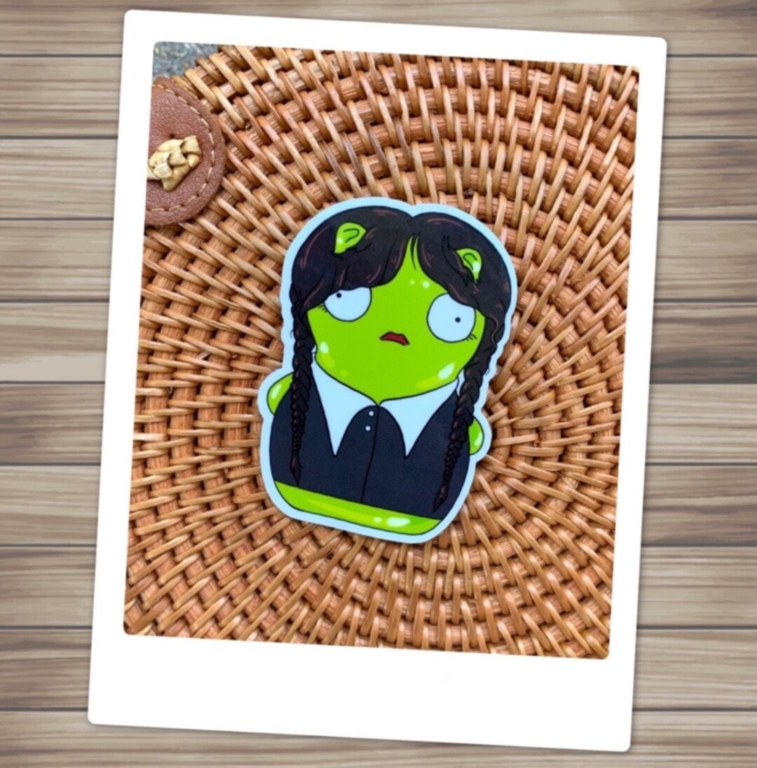 Kuchi Kopi Wednesday Addams Sticker - Bob's Burgers Fan Art - Etsy