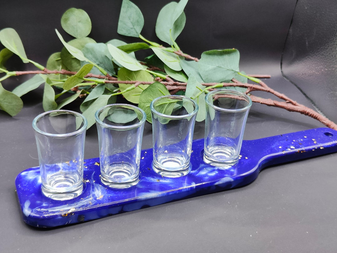 Epoxy Resin Liquor Board Including Glasses - Etsy