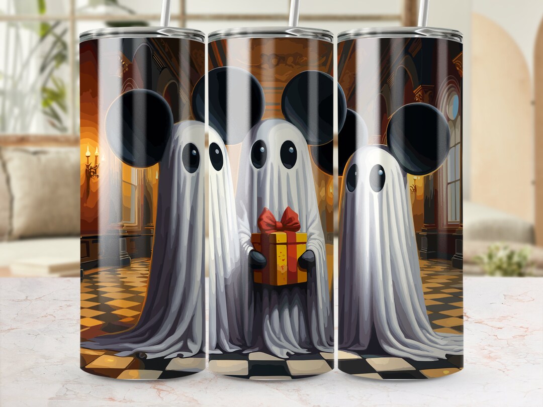 20oz Tumbler Christmas Cute Ghost Wrap Digital Design - Etsy