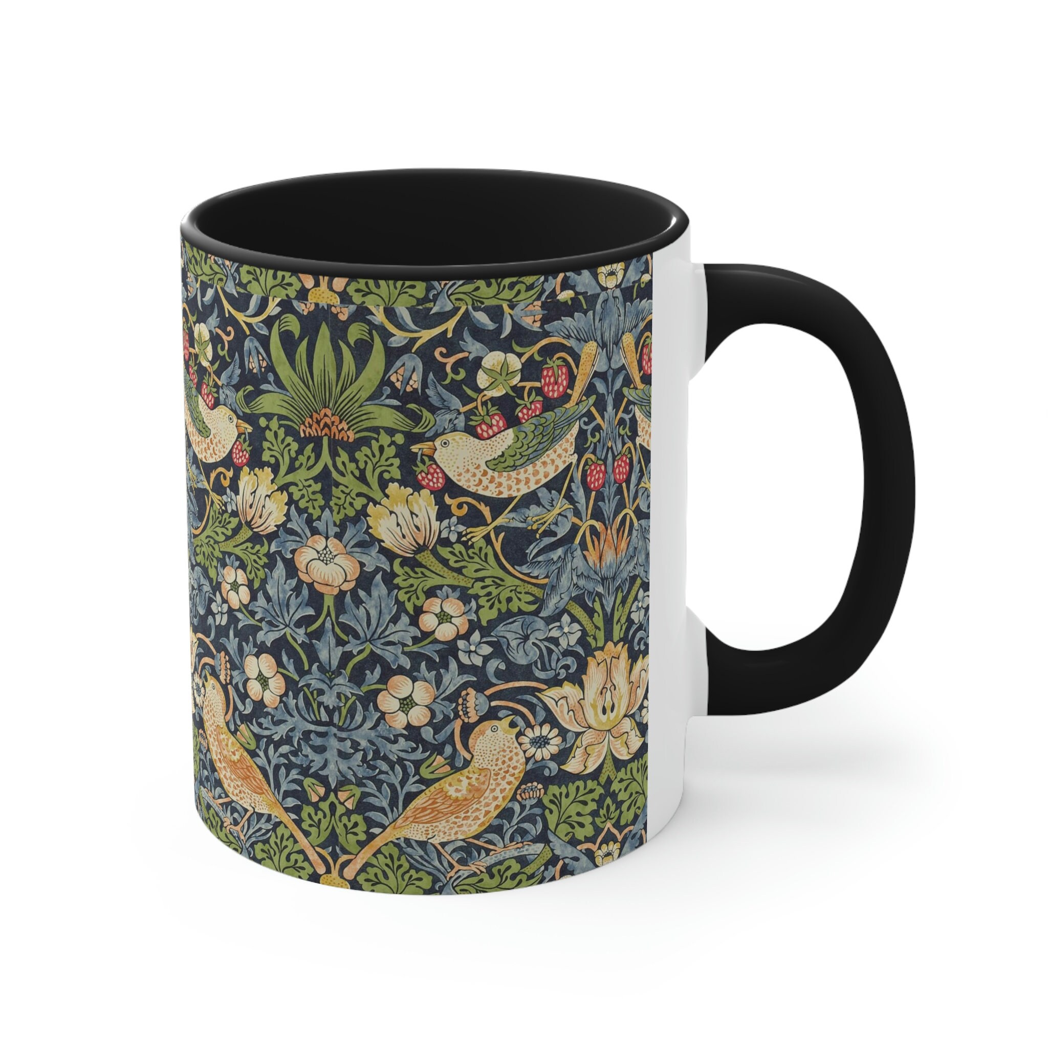 William Morris Strawberry Thief Accent Coffee Mug, 11oz - Etsy