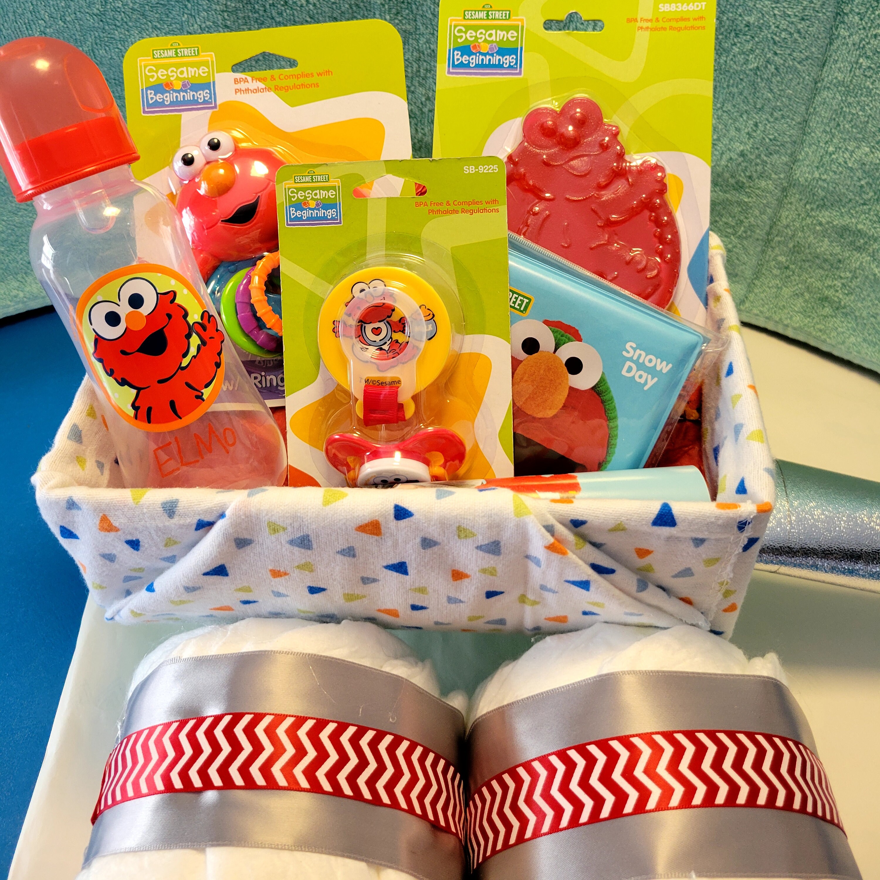 On My Way to Sesame Street Diaper Cake - Etsy