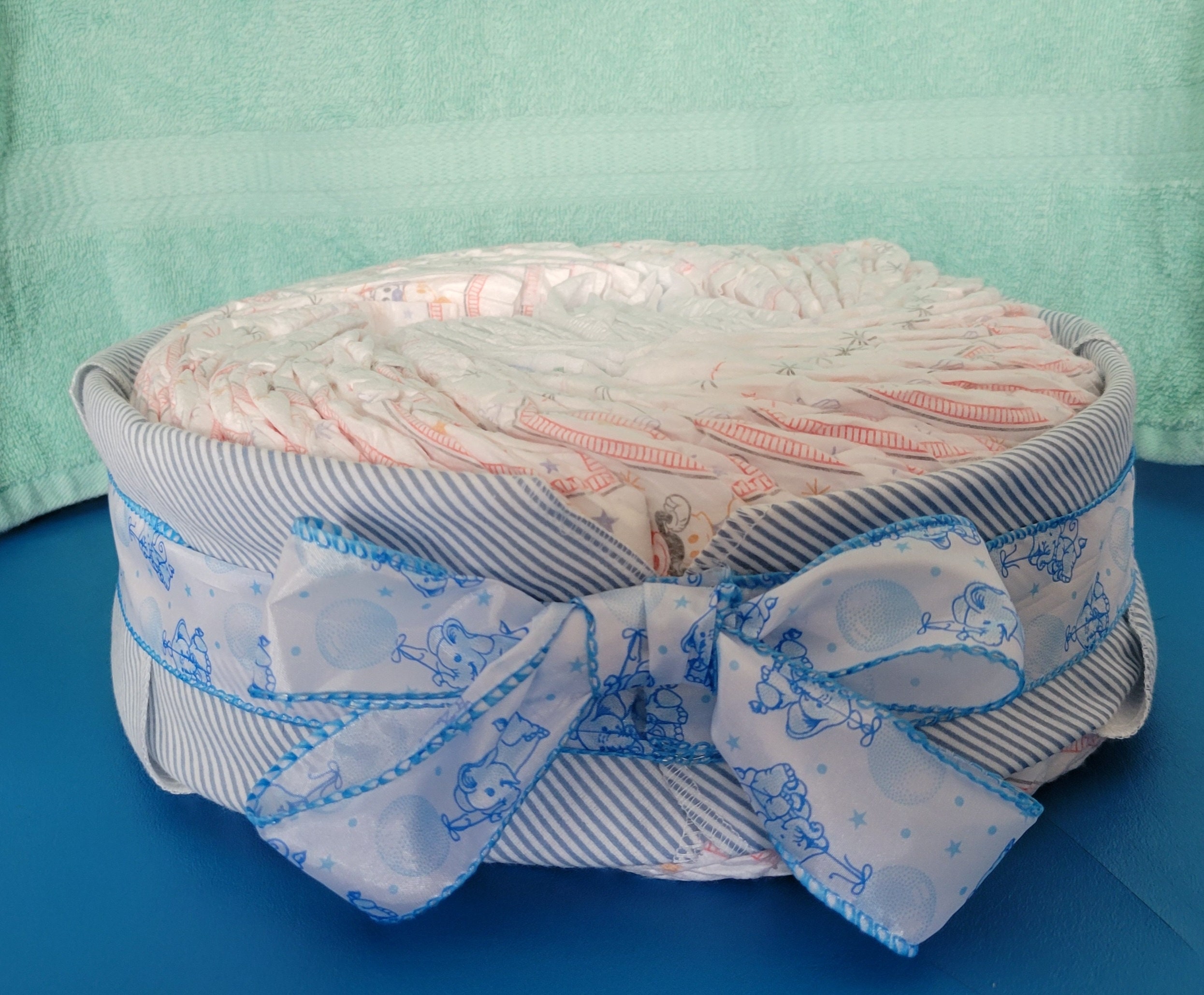 It's A Boy Hot Air Balloon Diaper Cake - Etsy