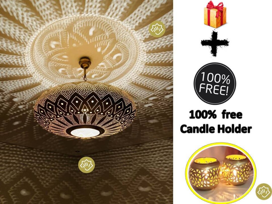 Large Brass Windmill, Rustic Windmill Decor, Ceiling Fan Lights ...