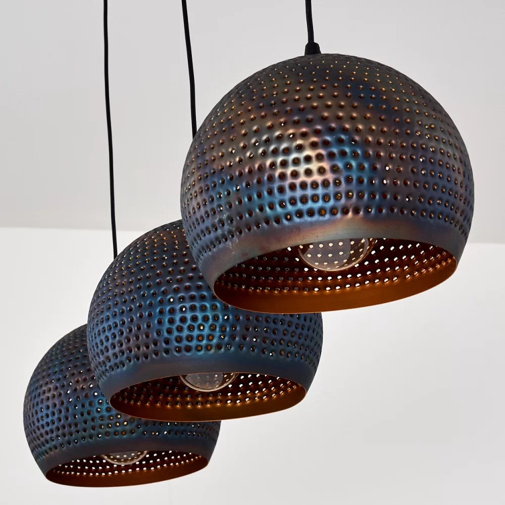 3 PCS Lights Rust Industrial Farmhouse Pendant Light Hanging - Etsy