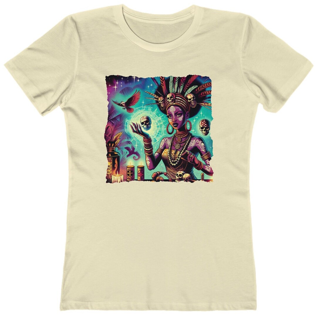Voodoo Queen Shirt/pulp Horror Shirt/colorful Tee/skulls/magic/retro ...