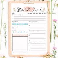 Daily Gratitude Journal 8.5 X 11 Self-care Journal Mindfulness Journal ...