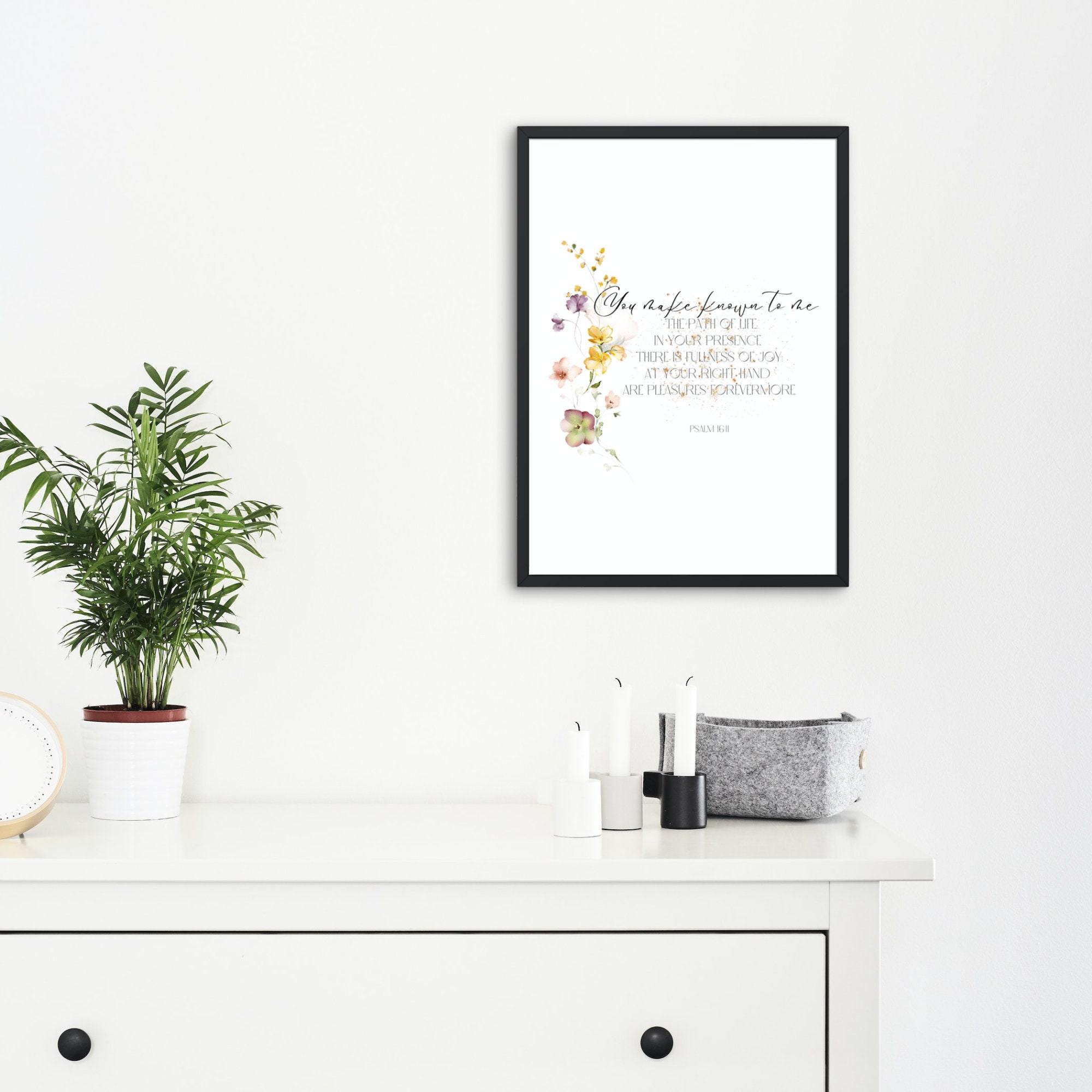 You Make Known Print INSTANT DOWNLOAD Flower Bible Verse - Etsy