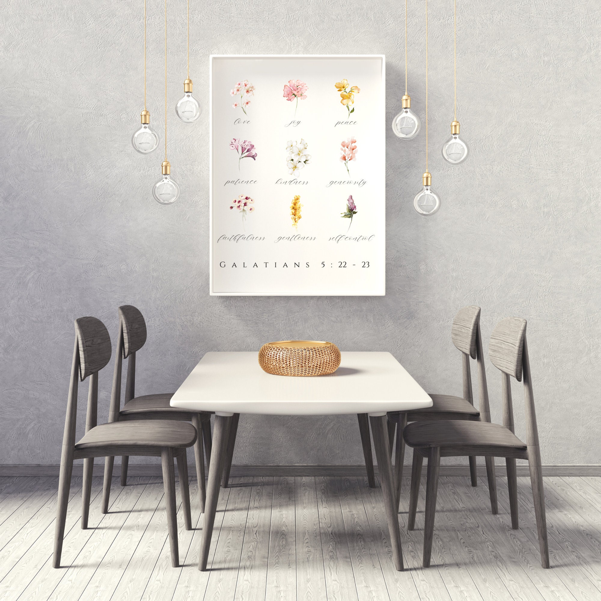 Fruit of the Spirit Bible Verse Sign Spirit Wall Art - Etsy