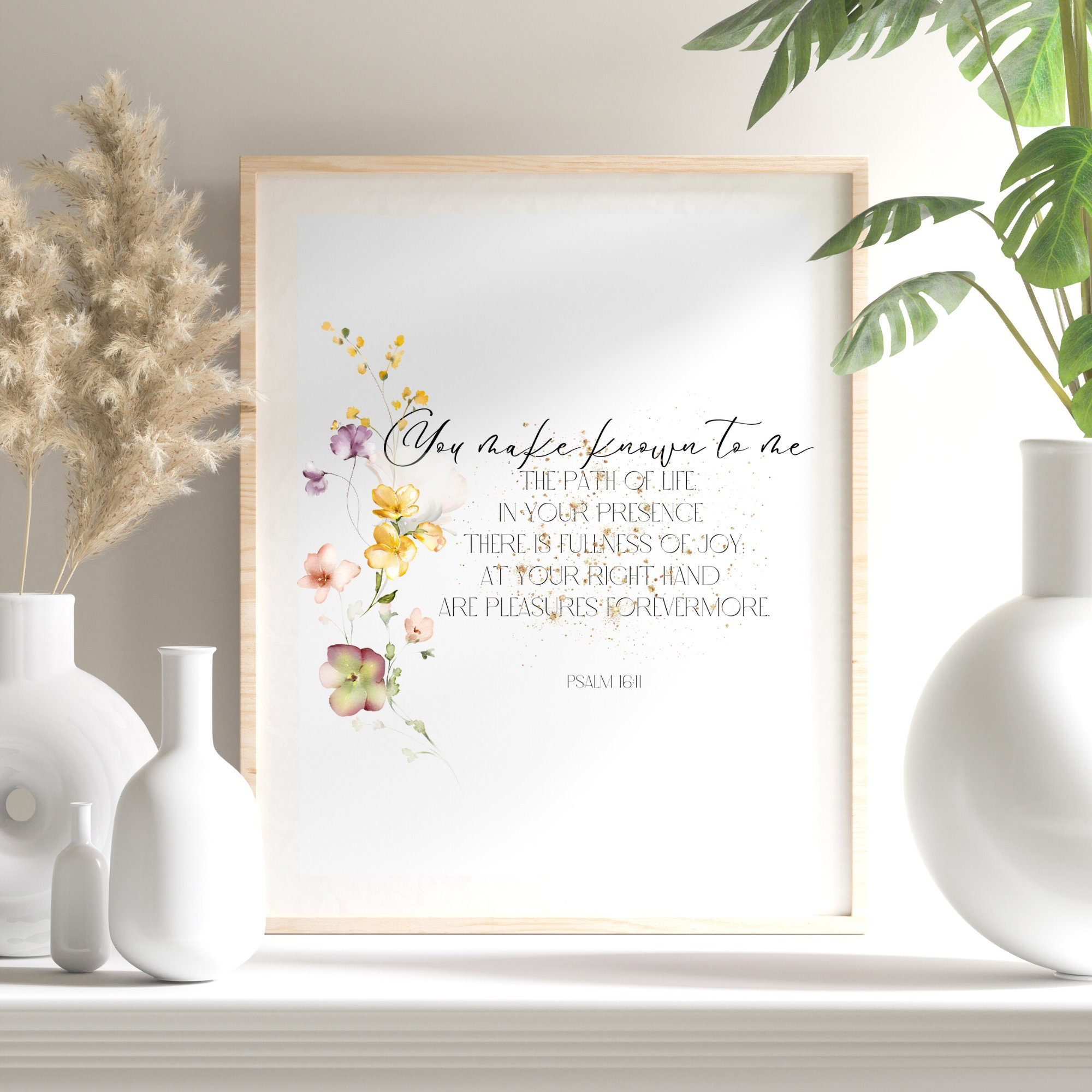 You Make Known Print INSTANT DOWNLOAD Flower Bible Verse - Etsy