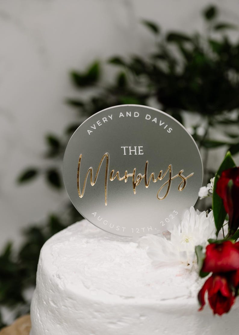 Cake Topper, Mr and Mrs Cake Topper, Last Name Cake Topper, Wedding ...