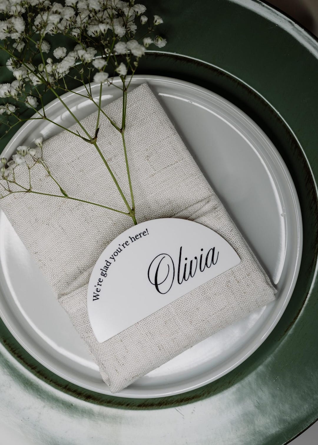 Acrylic Name Plates, Personalized Wedding Place Cards, Baby Shower ...