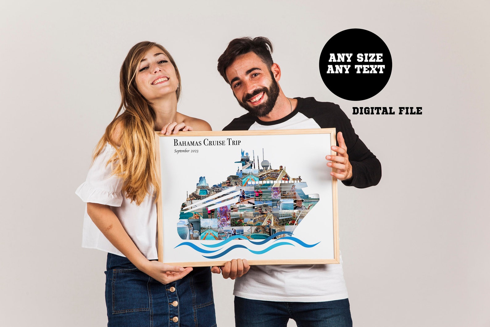 Cruise Ship Photo Collage, Holiday Gift, Cruise Trip Collage, Vacation ...