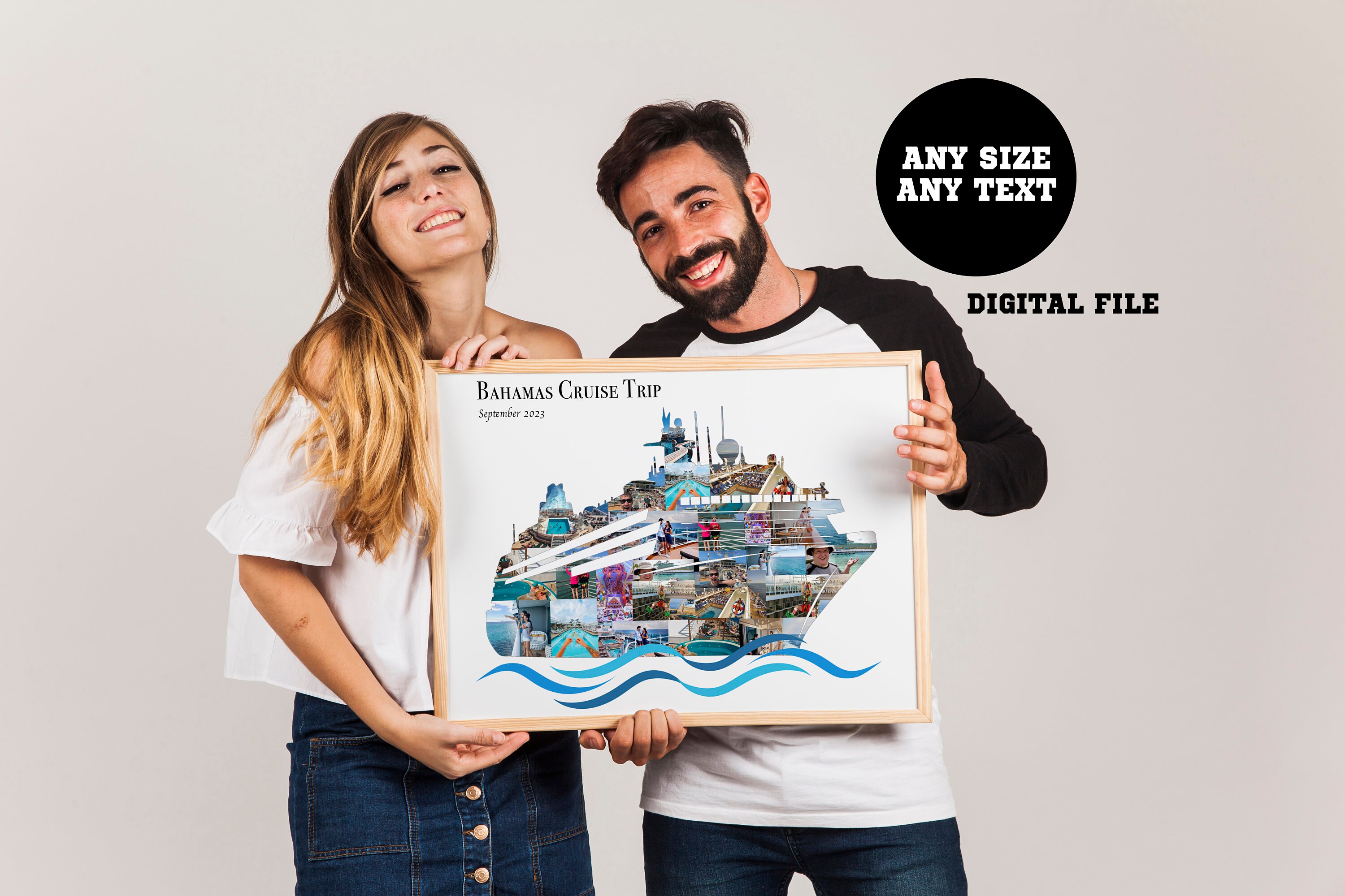 Cruise Ship Photo Collage, Holiday Gift, Cruise Trip Collage, Vacation ...