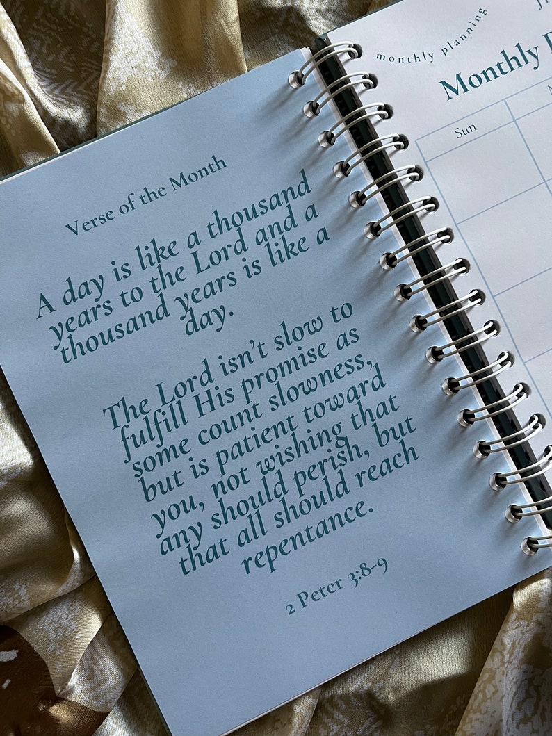 Christian Daily Planner | Prayer Journal | Daily 2025 Planner | Bible ...