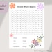 Flower Word Search, Printable Digital Download, Printable PDF, Answer ...