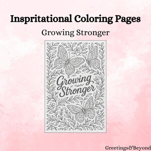 Butterfly Coloring Pages: Inspirational Quotes (PDF Download) - Etsy