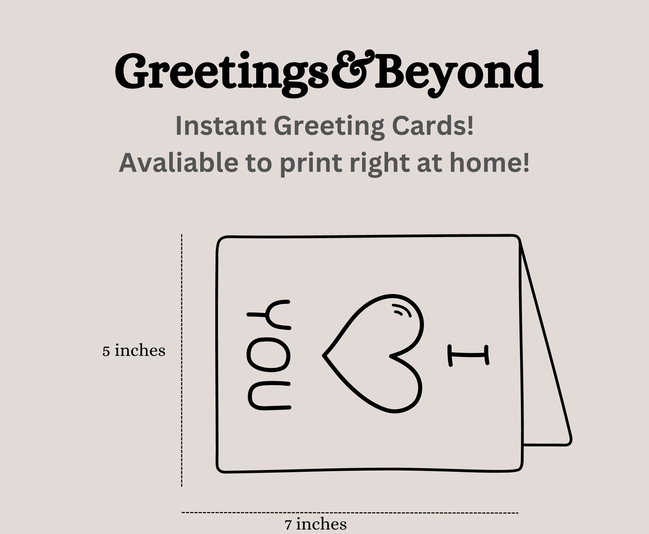 Welcome Baby Shower Neutral Greeting Card L Digital Download L 7x5 L ...